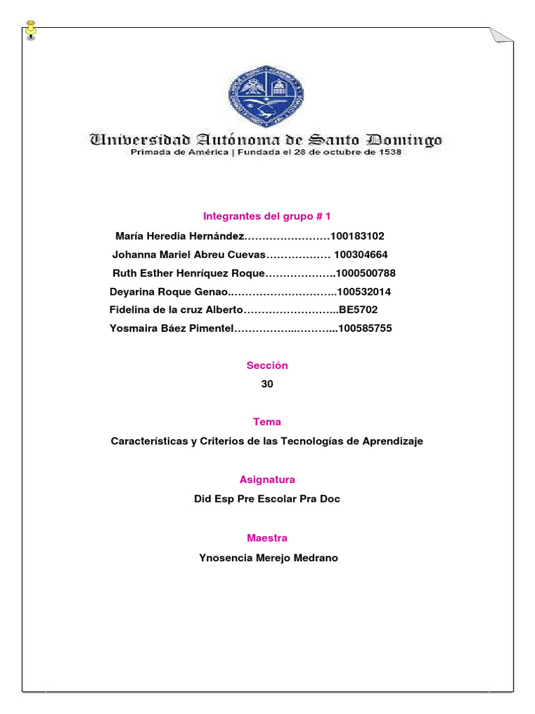 TAREA 1.2 - DID ESP PRE ESCOLAR PRAC DOC - Grupal | PDF | Wiki | Blog