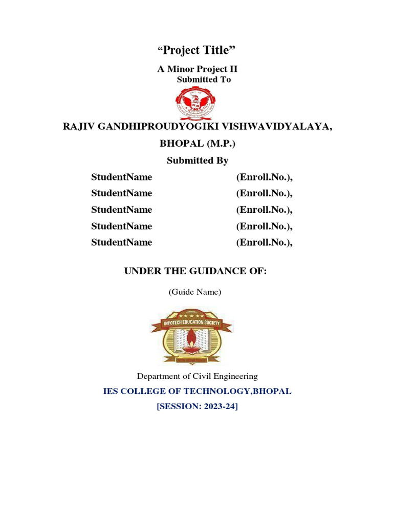 Minor Project-II Format | PDF | Art | Technology & Engineering