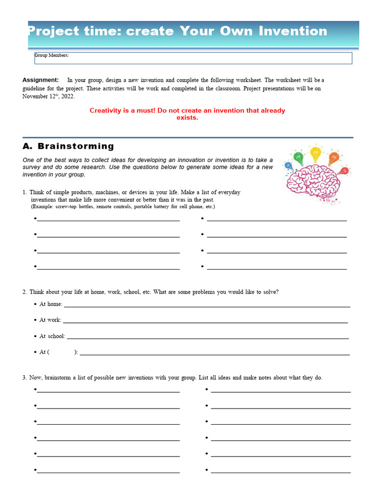Invention Project Guidelines and Commercial | PDF | Invention