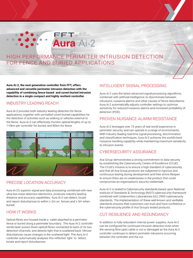 FFT - 180907.2 - Aura - Ai-2 - Perimeter Brochure - A4 - FINAL | PDF | Optical Fiber | Computer ...
