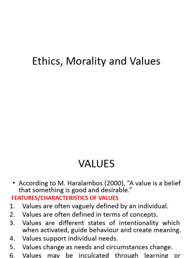 1-B Unit I ETHICS | PDF | Morality | Business Ethics