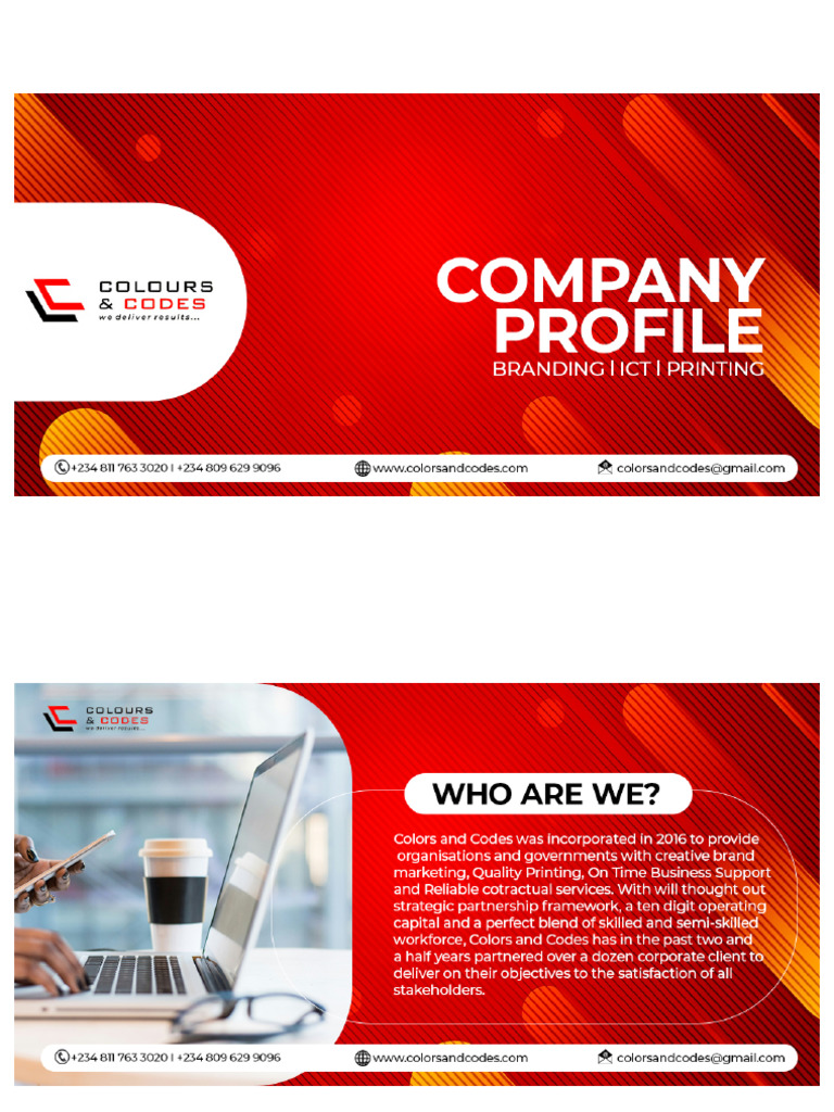 Colours & Codes Company Profile | PDF