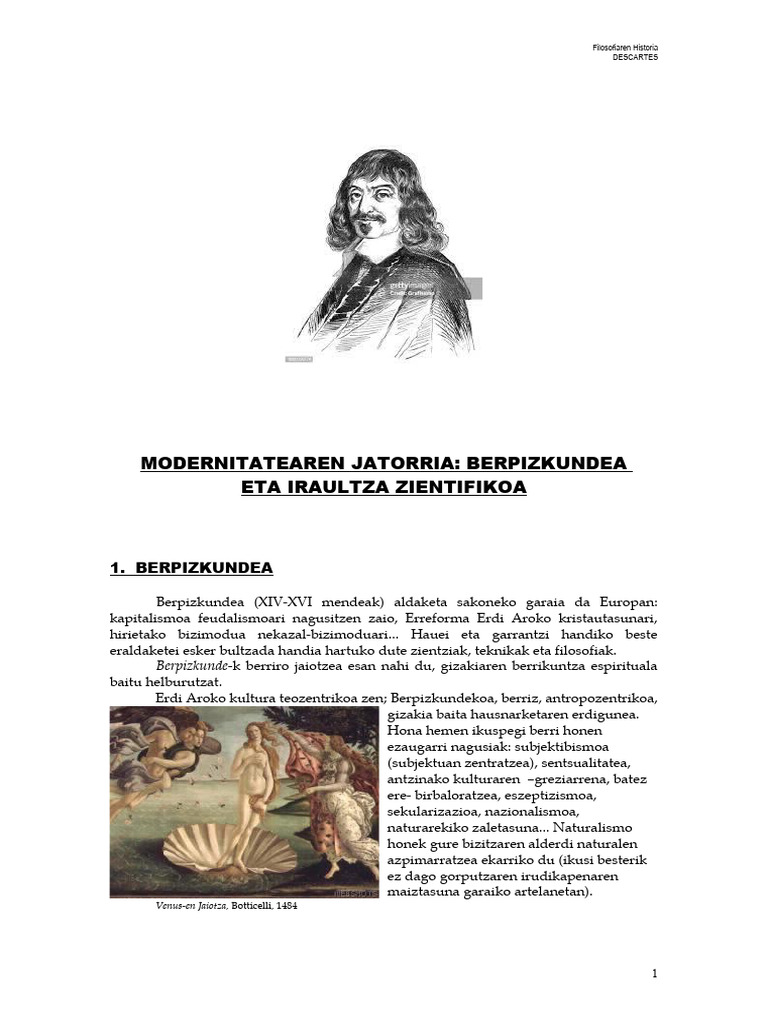 Descartes Zuzen - Docx Fitxategiaren Kopia | PDF