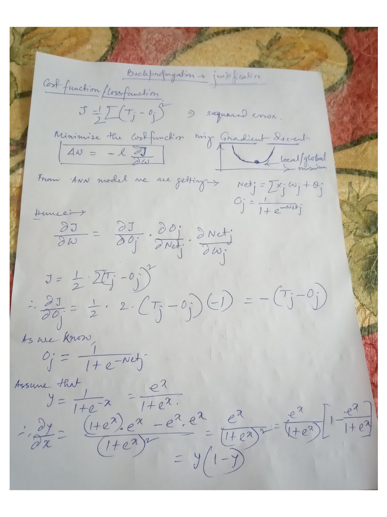 BACKPROPAGATION DERIVATIVE | PDF
