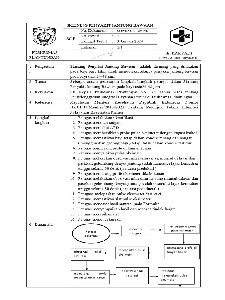 Sop Skrining PJB | PDF