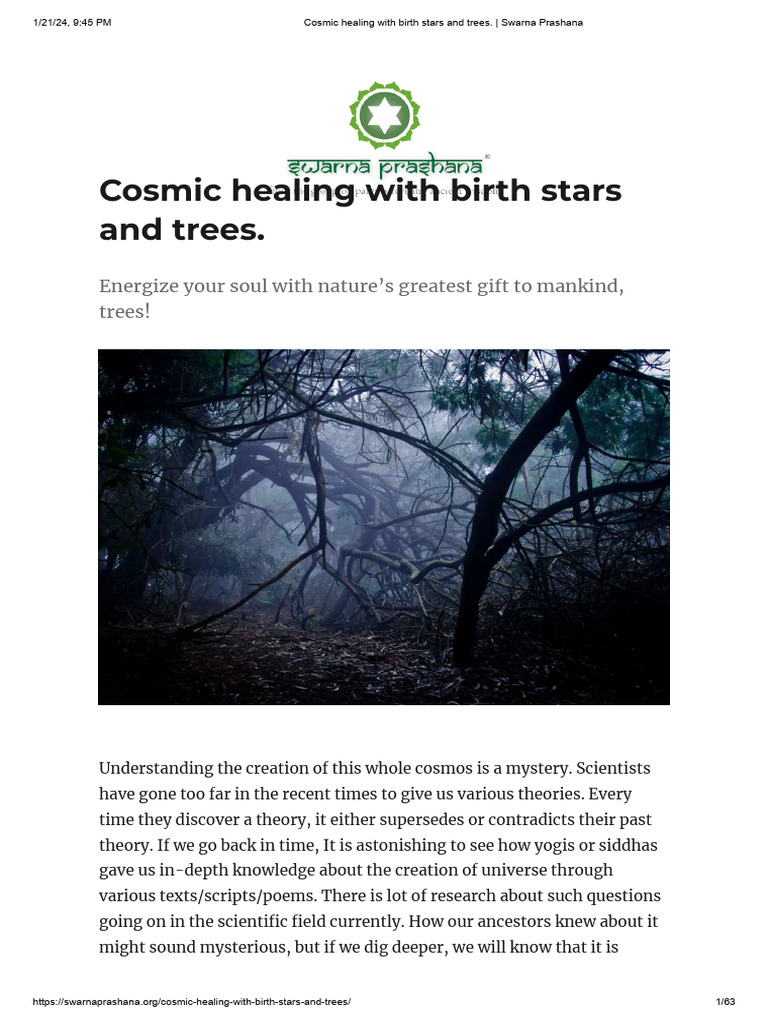 Healing with Birth Stars and Trees | PDF | Religion & Spirituality