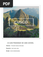 Triptico de Cusco | PDF | Andes | Perú