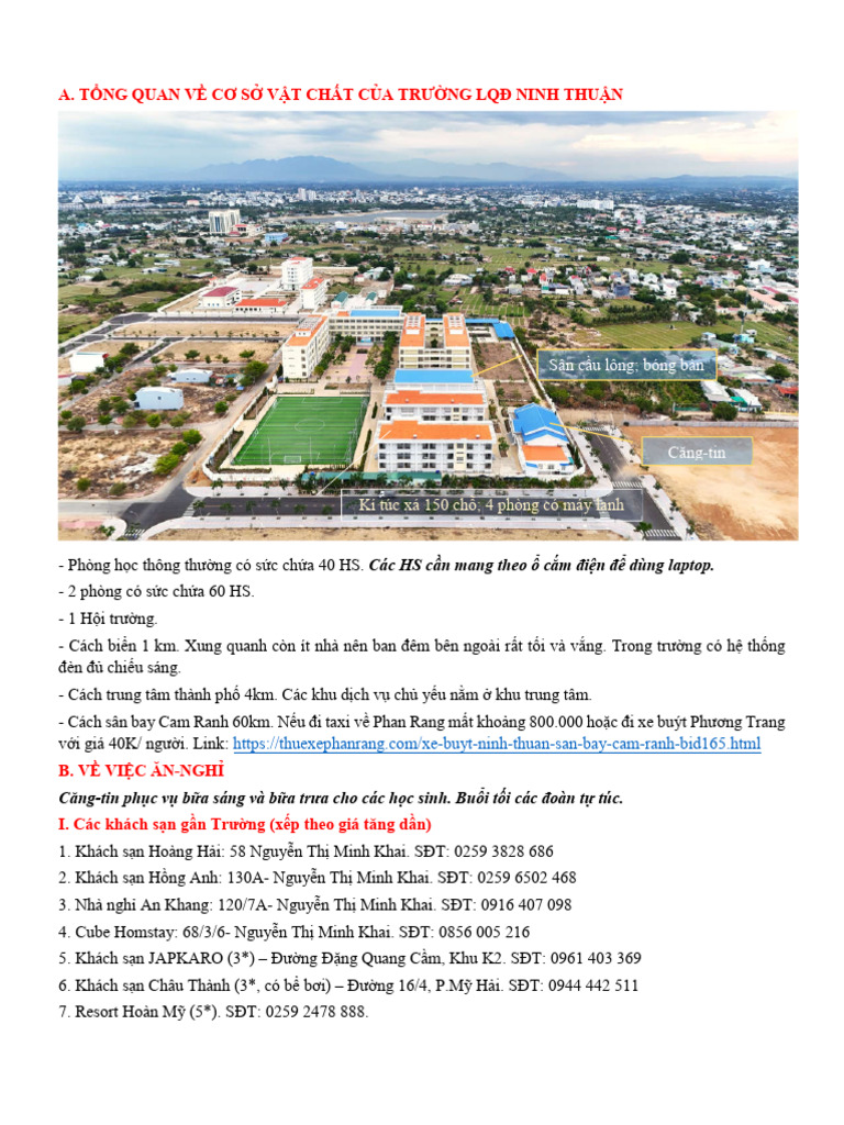 Mot So Thong Tin Ve Truong LQD Ninh Thuan | PDF