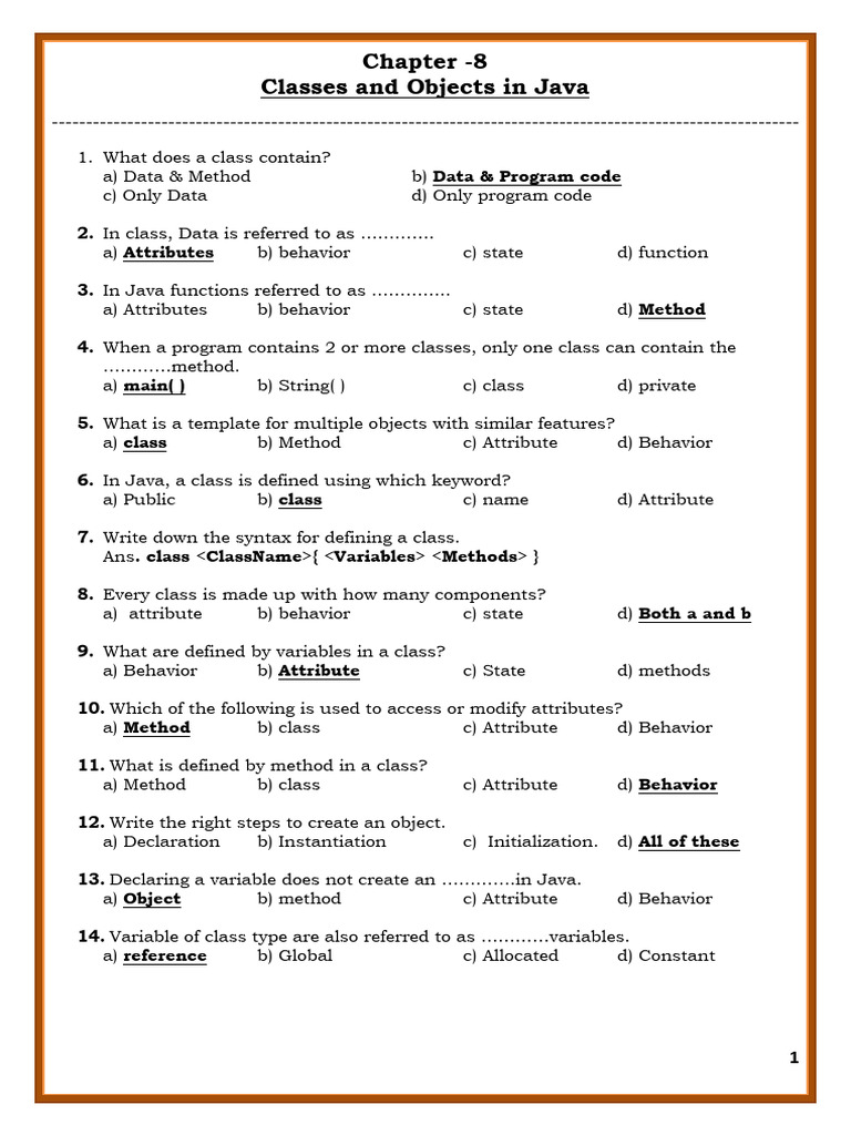 Std12e ch8 | PDF | Method (Computer Programming) | Class (Computer Programming)