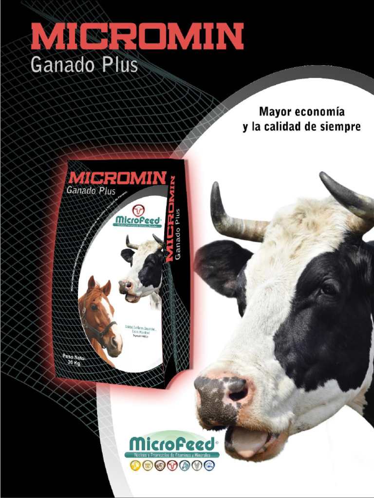 Brochure Nuevo Micromin Ganado Plus | PDF