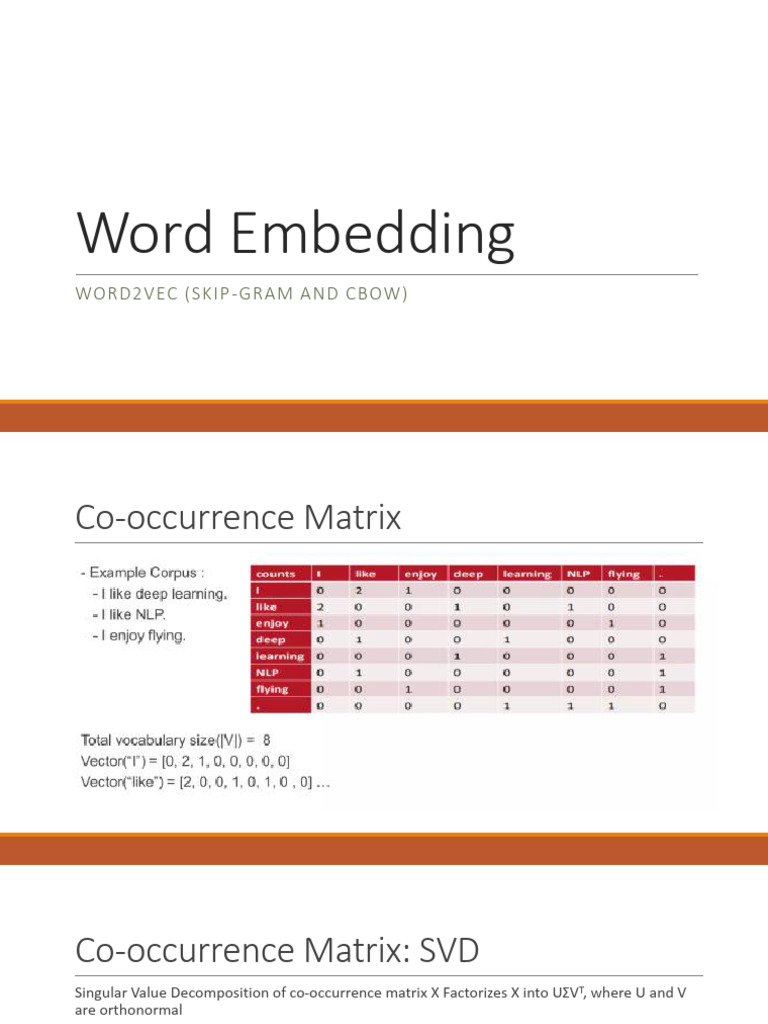 Word Embedding | PDF | Computers