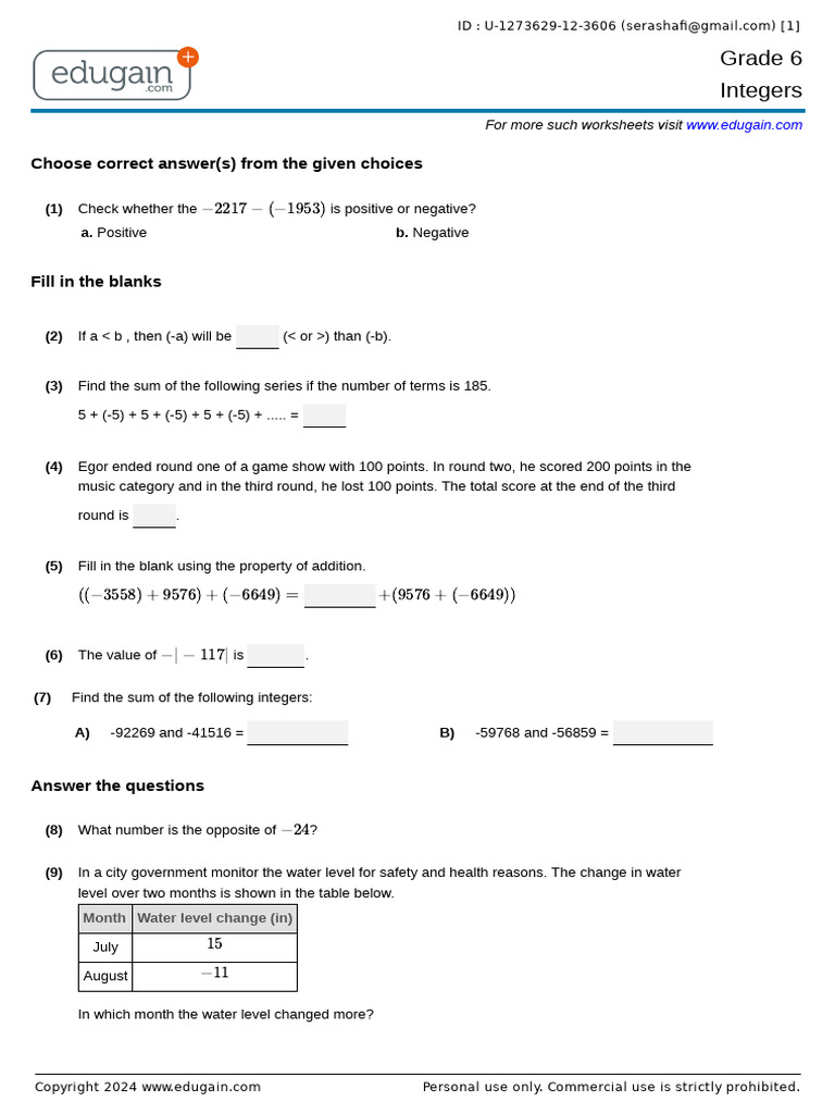 Grade6 1273629 12 3606.q | PDF | Mathematics | Arithmetic
