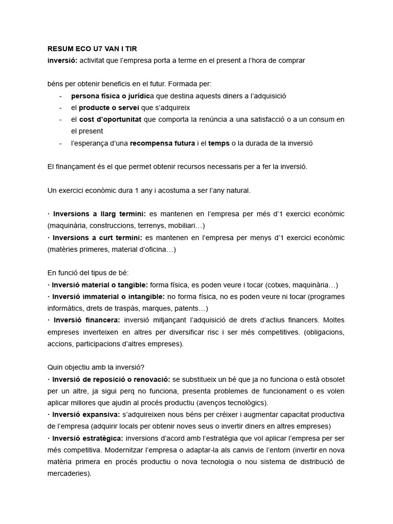 Resum Eco U7 2N Bat | PDF