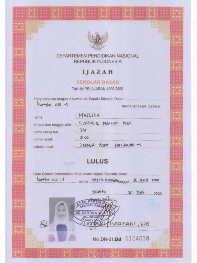 Ijasah Masliah | PDF