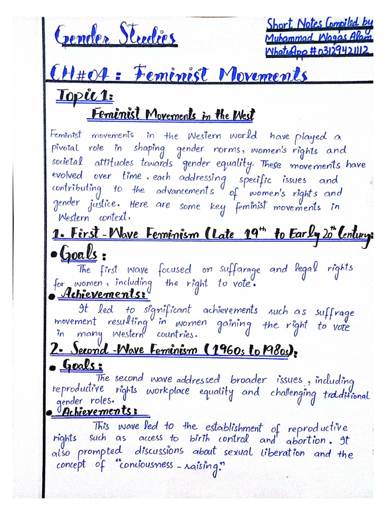 Gender Important Chapter | PDF