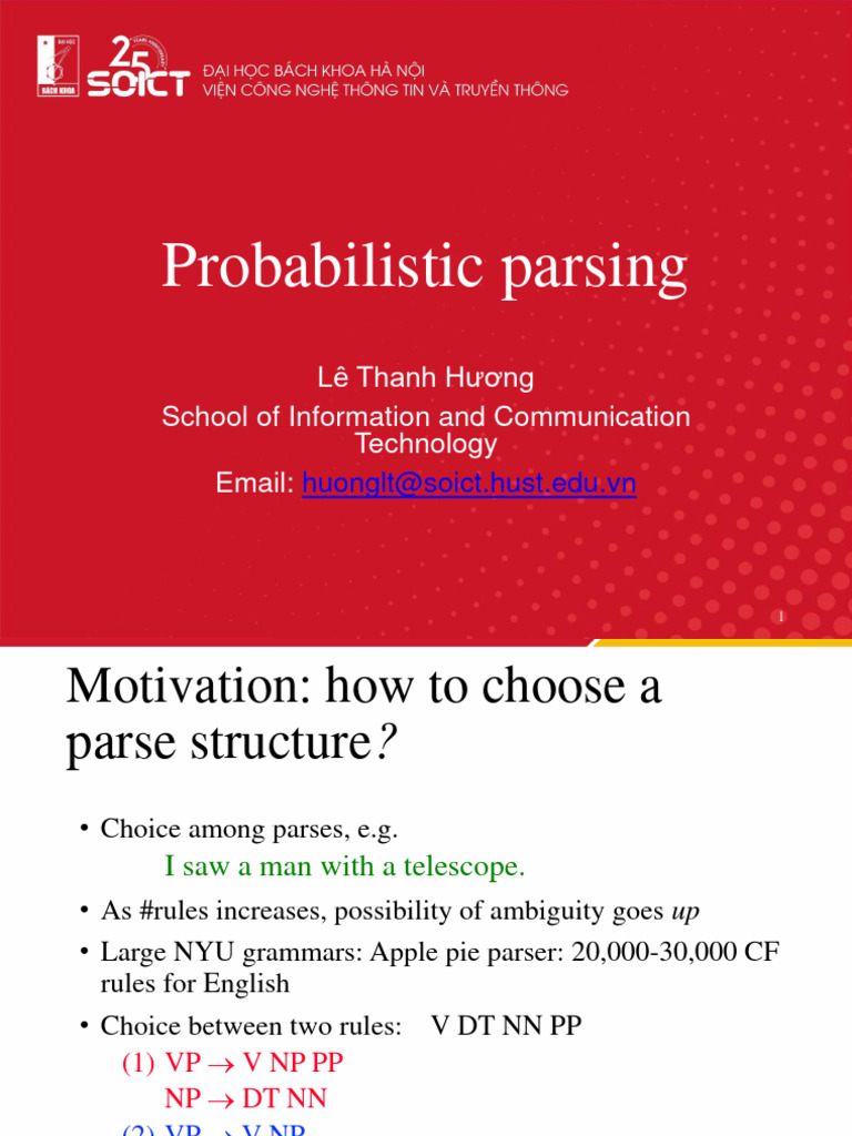 6 Probabilisticparse | PDF | Parsing | Syntax