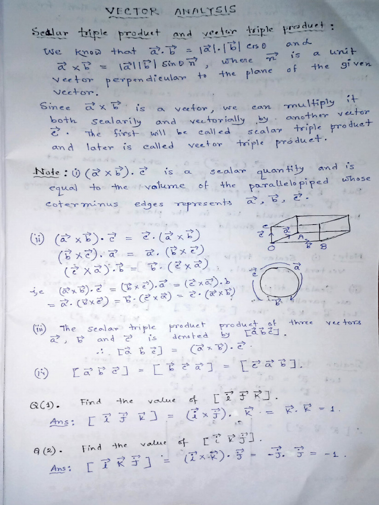Vector Analysis | Download Free PDF | Calculus | Euclidean Geometry