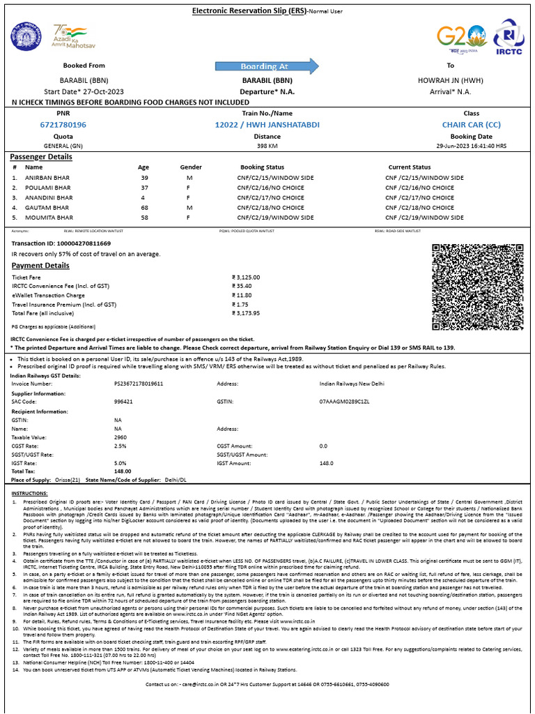 BBN To HWH | PDF | Identity Document