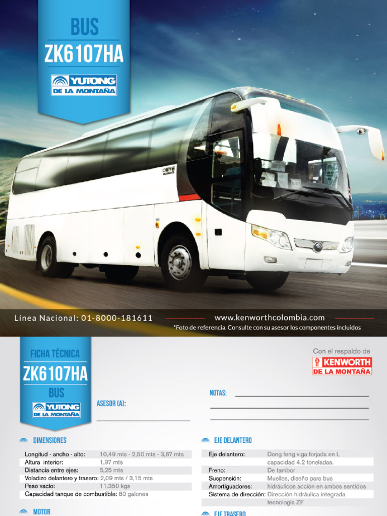 Bus 6107 Yutong | PDF