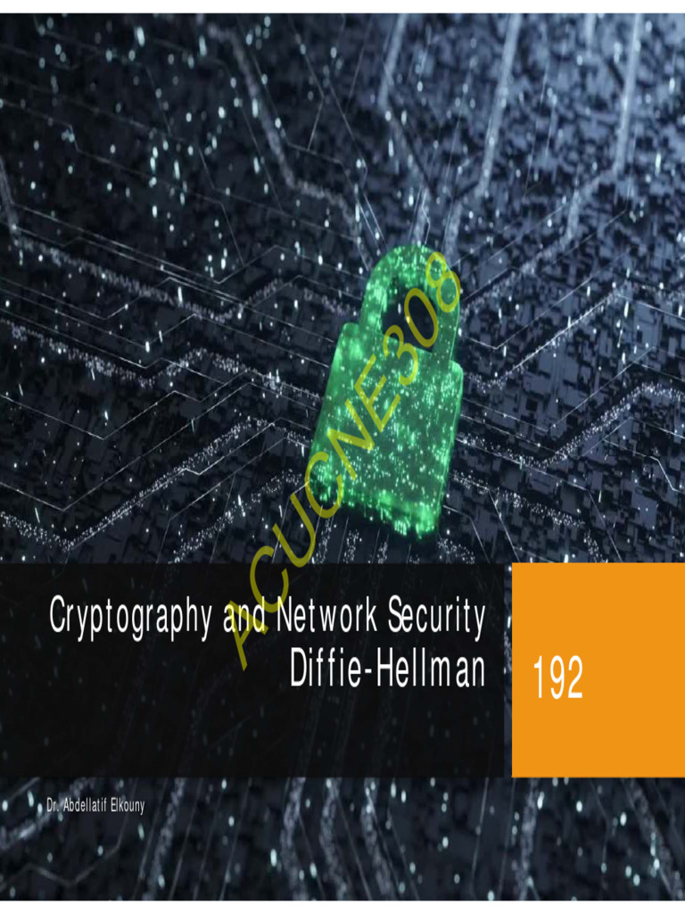 Chap9 - Network Security - 2023 | PDF | Key (Cryptography) | Public Key Cryptography