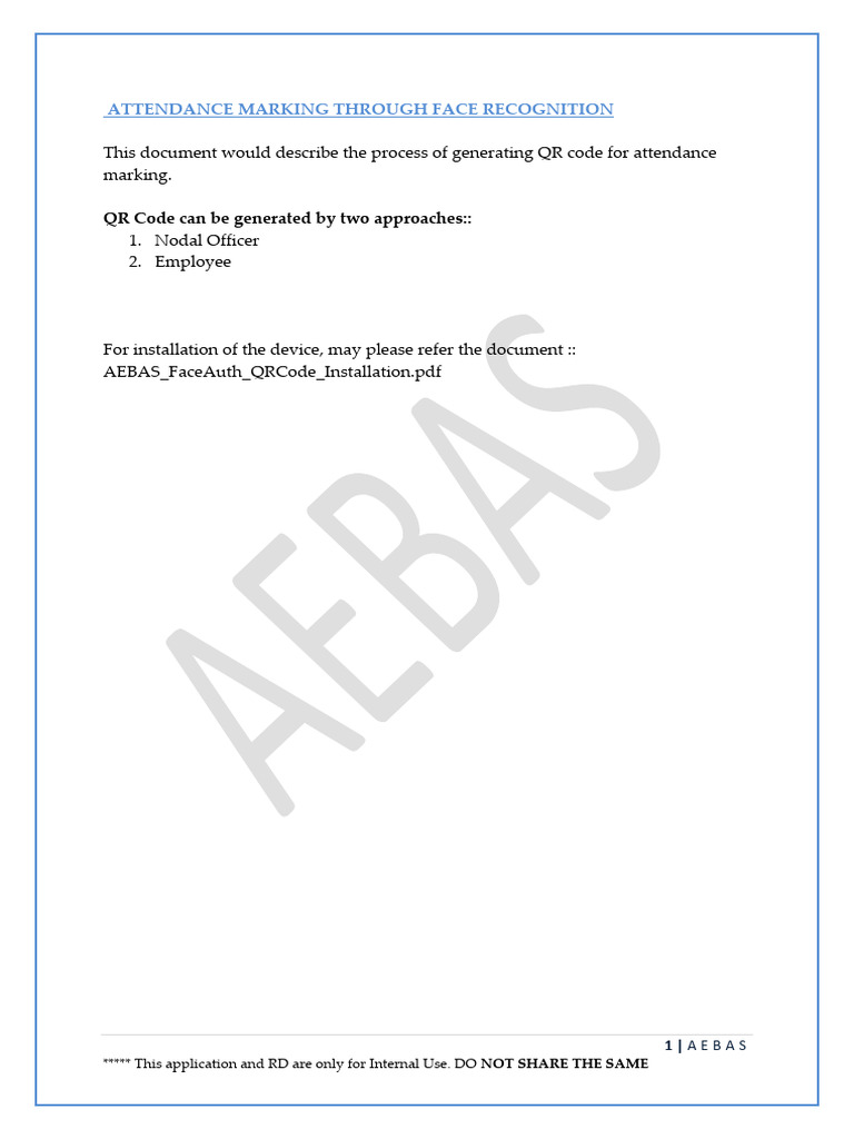 AEBAS FaceAuth GenerationofQRCode | PDF | Qr Code | Multimedia