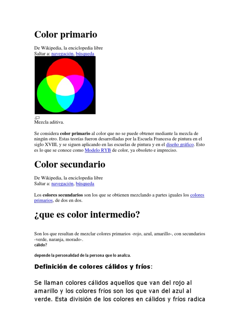 Color Primario | PDF | Color | Azul
