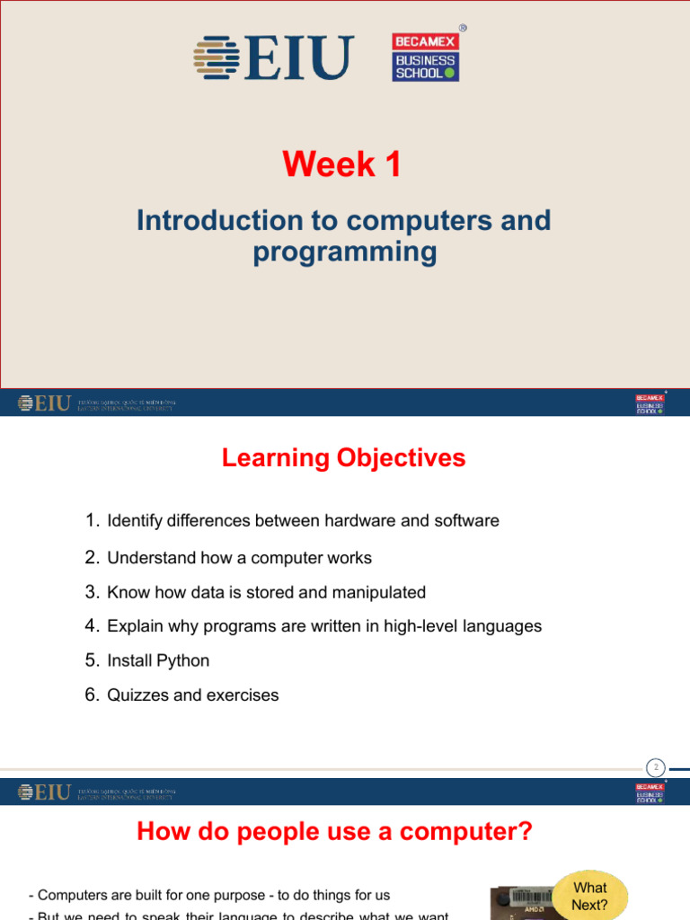 Week 1 | PDF | Computer Data Storage | Python (Programming Language)