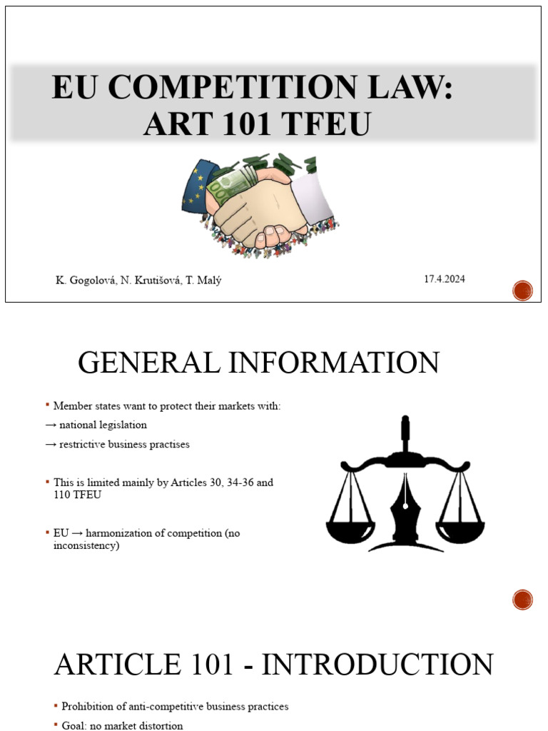 Eu Competition Law | PDF | Economies | Economics Of Regulation