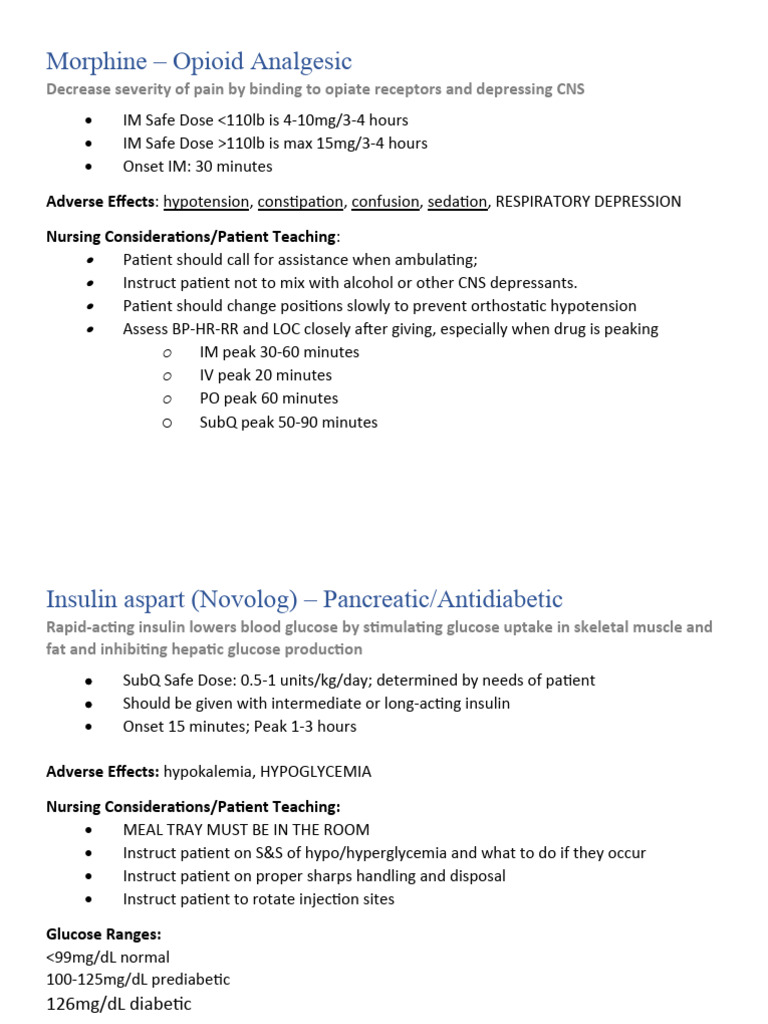 Medication Note Cards | PDF | Medical Specialties | Clinical Medicine