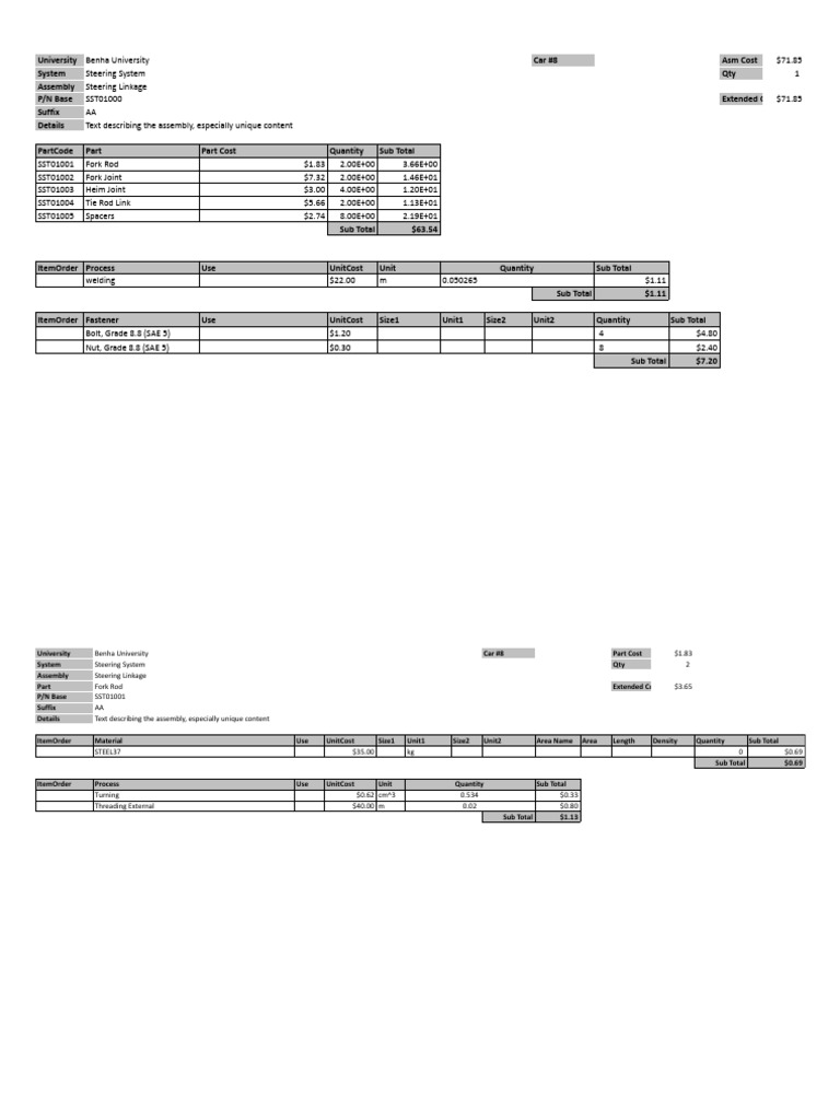 Steering DBR | PDF | Sheet Metal | Screw