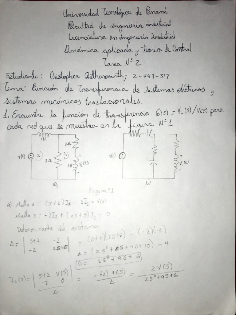 Tarea 2, Dinámica Aplicada y Teoría de Control | PDF
