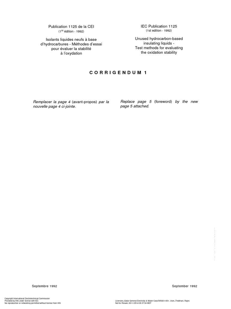 Test Methods For Oxidation Stability of Oil | PDF | Commission ...