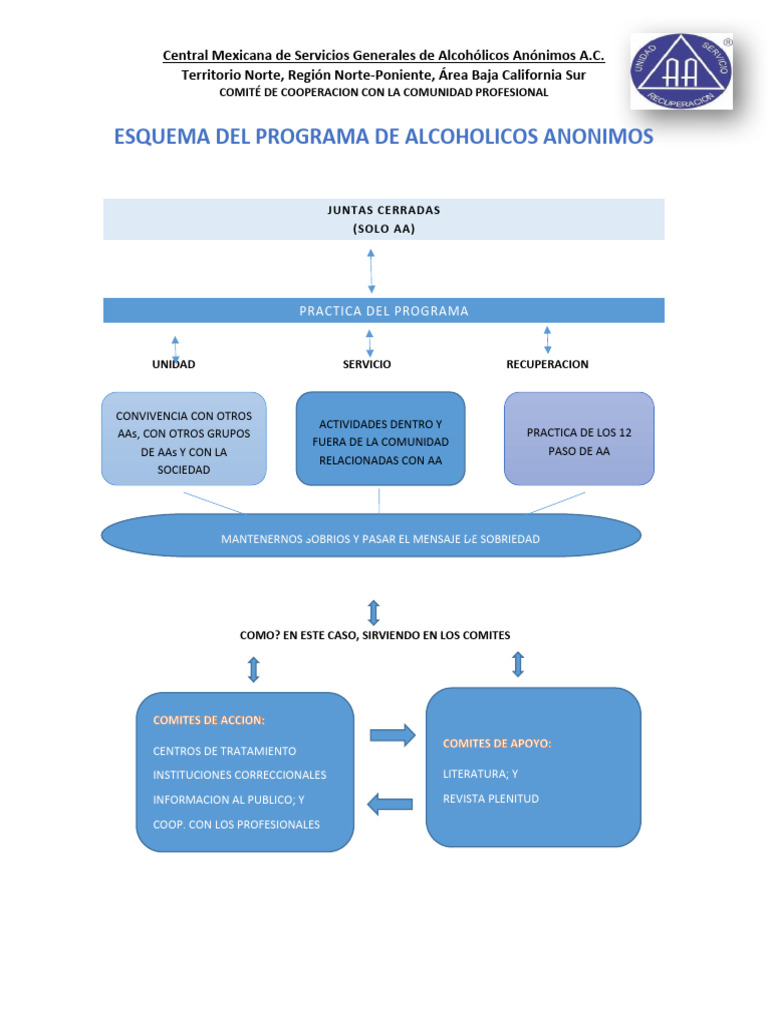 Esquema Aa | PDF | alcoholicos anonimos | Abuso de alcohol