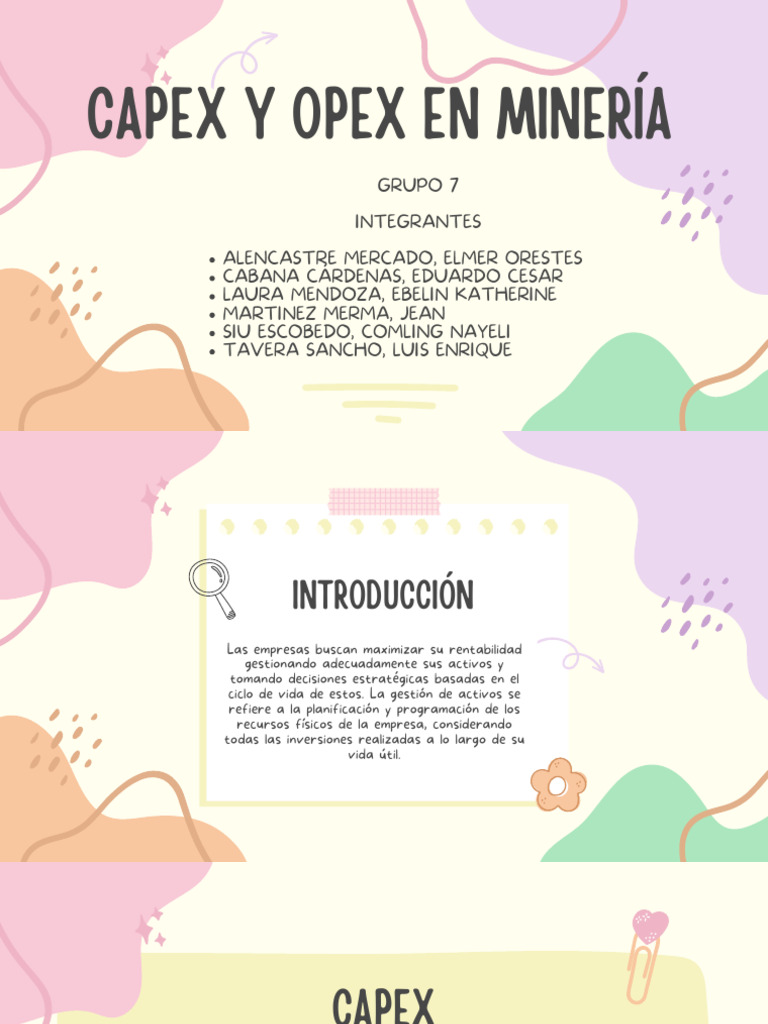 Grupo 7-Ppts-Capex, Opex | PDF | Business | Inversiones