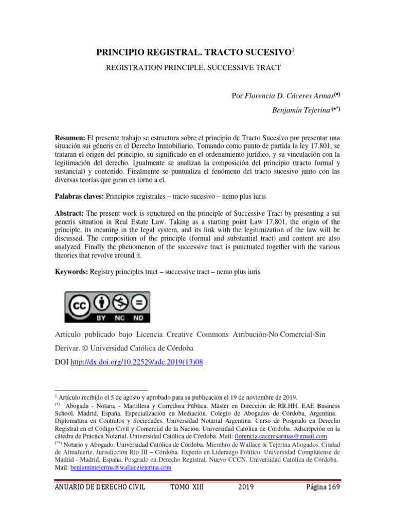 Admin,+8 +Ppio+Registral+ +caceres | PDF | Propiedad | Ley de Propiedad