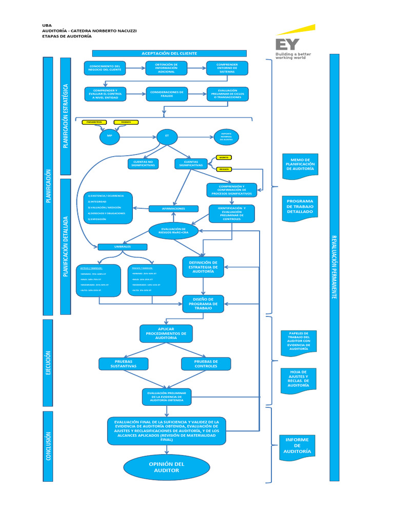 Flowchart Proceso de Auditoría | PDF | Planificación | Auditoría