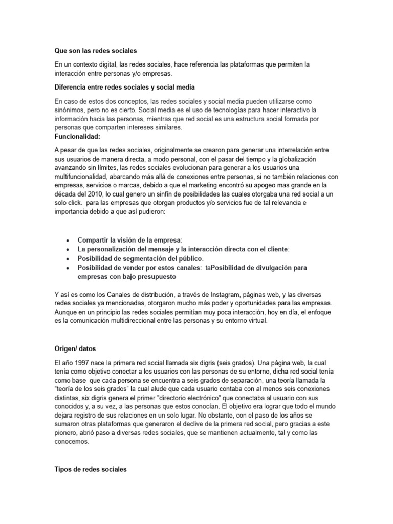 Que son las redes sociales | Descargar gratis PDF | Servicio de redes ... Que son las redes sociales | Descargar gratis PDF | Servicio de redes ...