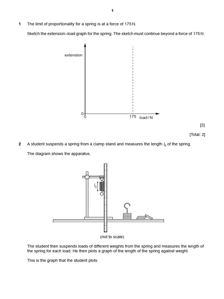 Worksheet Spring | PDF | Force | Speed