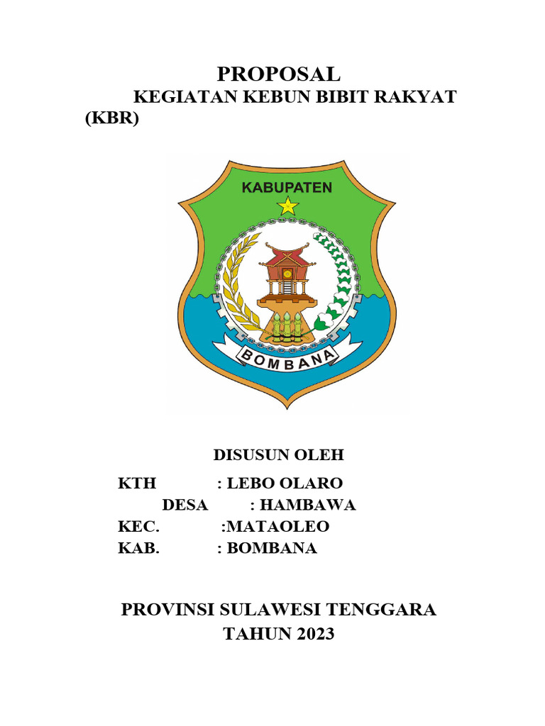 Proposal KBR KTH Hambawa 2023 | PDF | Sains & Matematika | Teknologi & Rekayasa