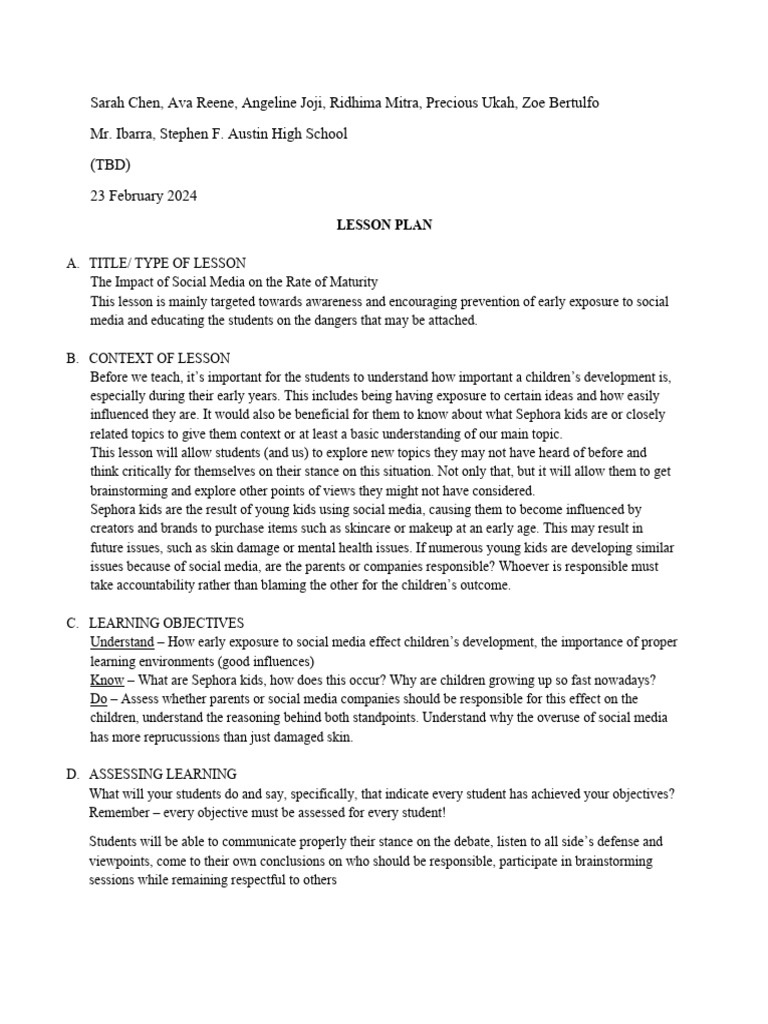 Current Events Project Lesson Outline | PDF | Social Media | Popular ...