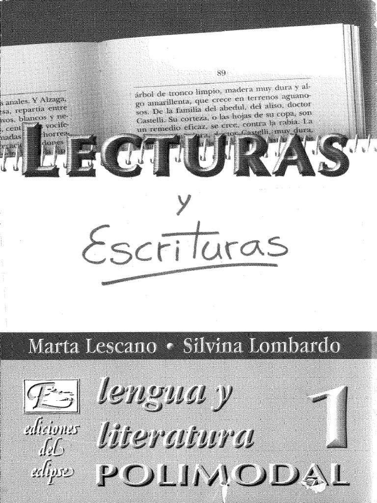 Lescano y Lombardo. Lecturas y Escrituras - Ediciones Del Eclipse, 2000 | PDF