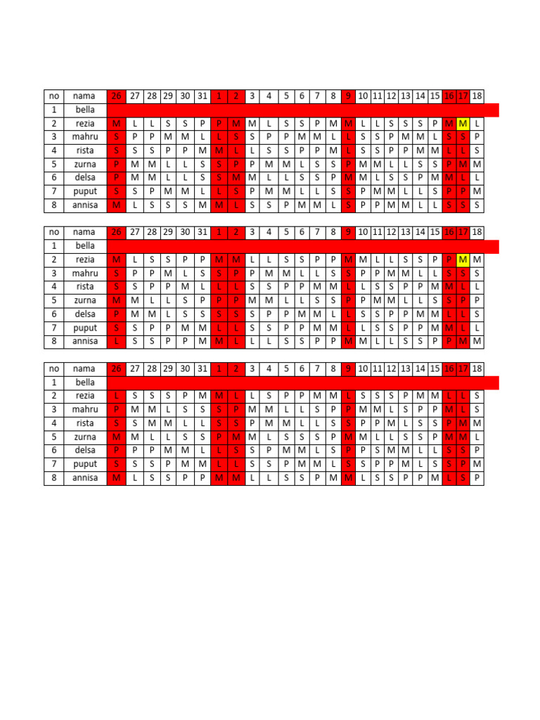 Jadwal Juni - Juli | PDF