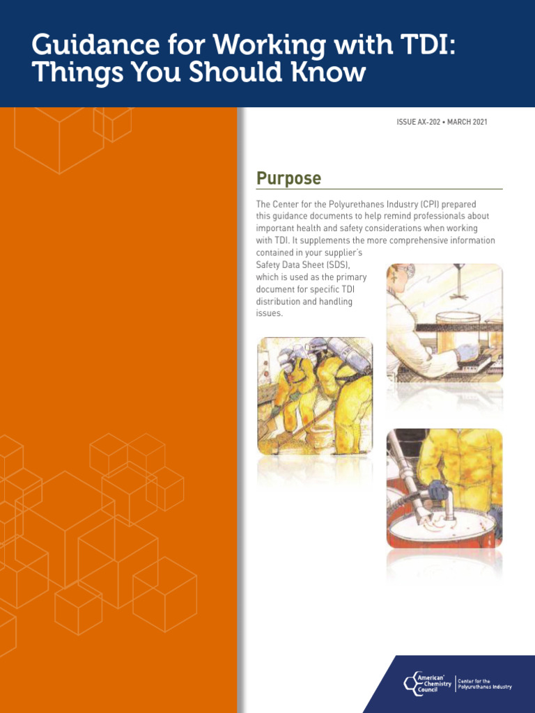 Guidance for Working With TDI Things You Should Know | PDF | Chemistry