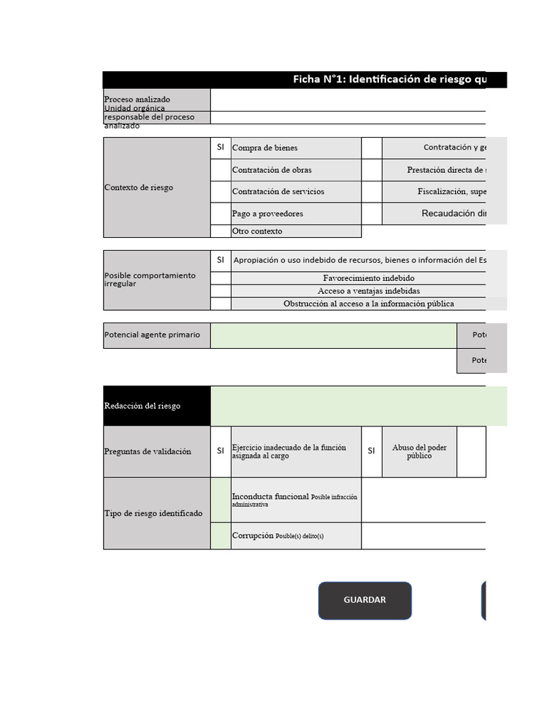 Fichas Guia Gestión de Riesgos - Modulo 02 | PDF | Riesgo | Corrupción política