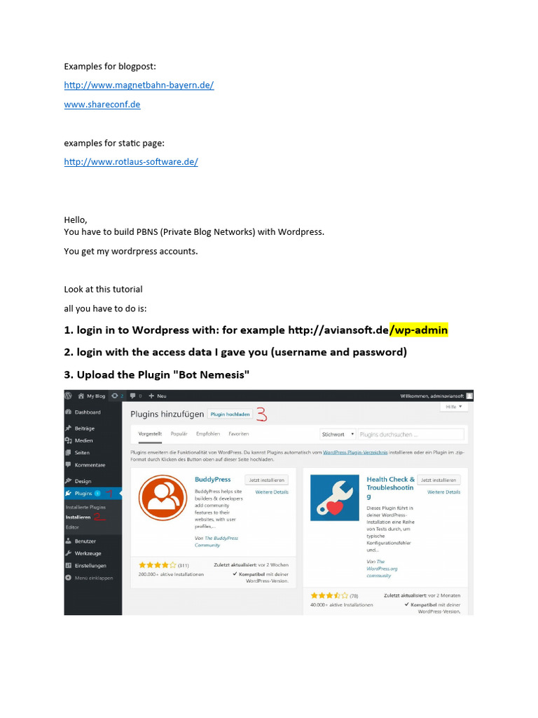 Your Task How To Build PBN | PDF | Word Press | Internet