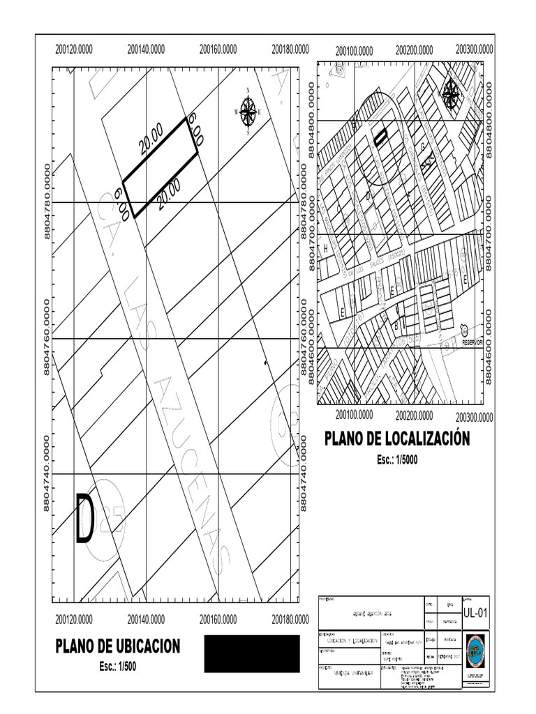 Plano de Ubicacion y Localizacion-Ul | PDF