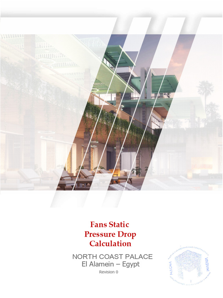 Fan Static Calc | PDF | Pressure | Mechanical Engineering