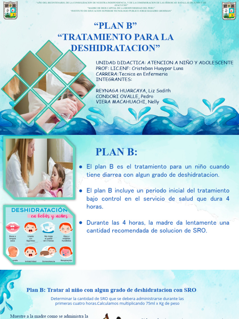 Plan B | PDF | Diarrea | Especialidades Medicas