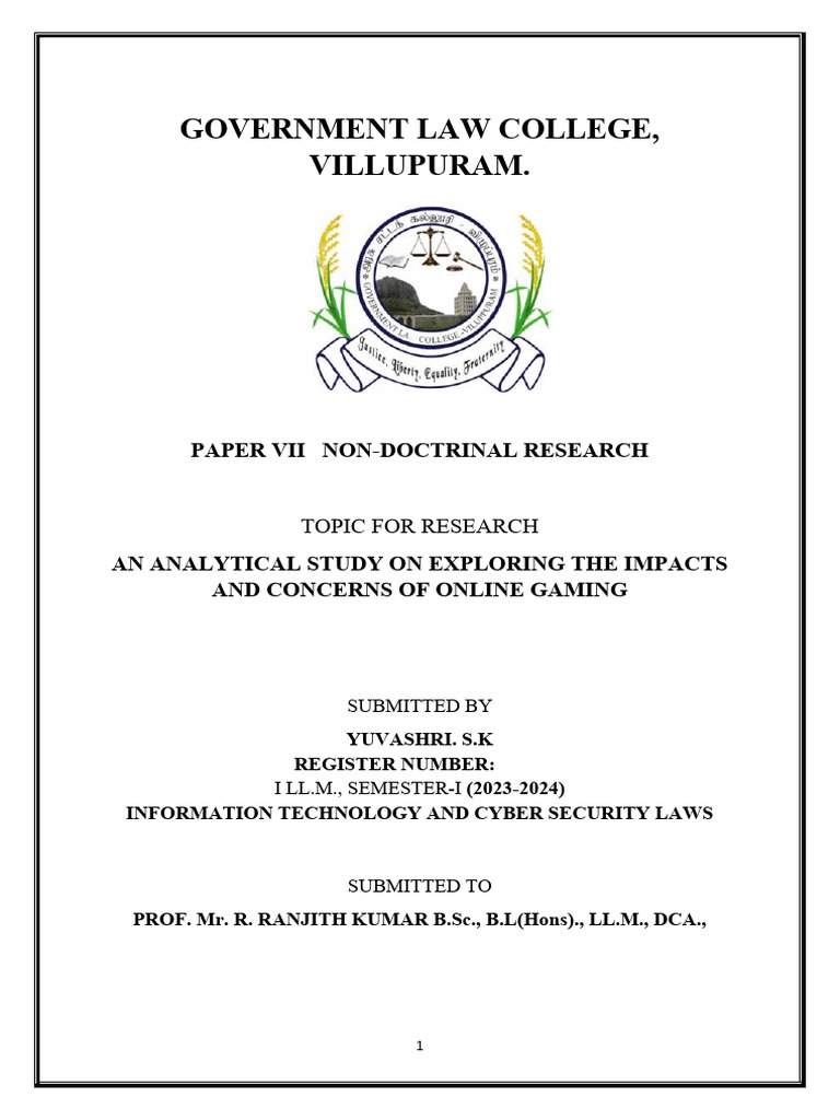 Sky Non Doctrinal Research | PDF | Survey Methodology | Cyberbullying