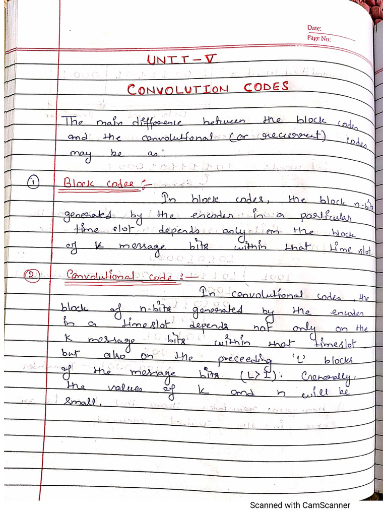 Convolution Codes Pdf